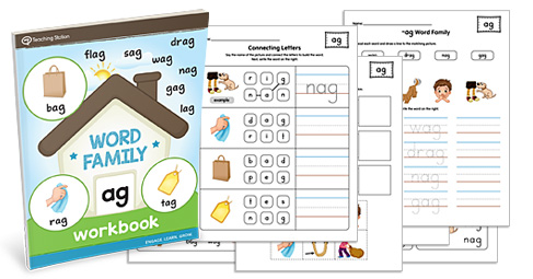 AG Word Family Workbook | MyTeachingStation.com