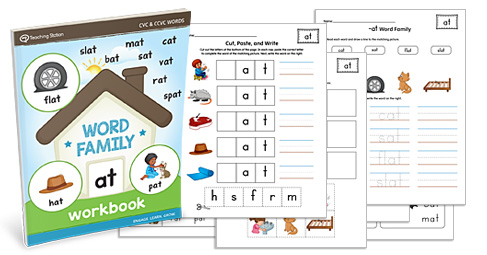 AT Word Family Workbook | MyTeachingStation.com