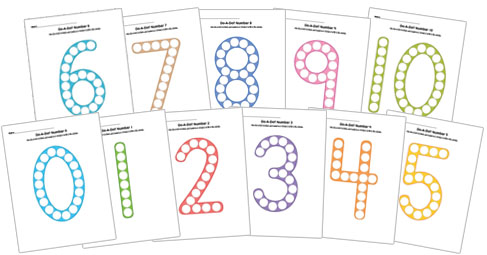 Do-A-Dot Numbers 0-10 Activity Set | MyTeachingStation.com