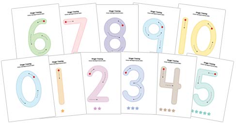 Large Number Traceable Cards | MyTeachingStation.com