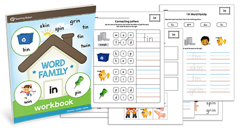 IN Word Family Workbook | MyTeachingStation.com