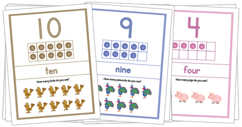 Large Number Printable Posters 0-10 | MyTeachingStation.com