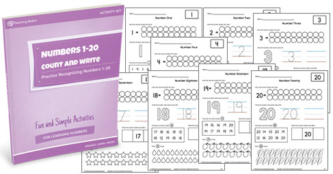 Numbers 1-20: Count and Write Activity Set | MyTeachingStation.com