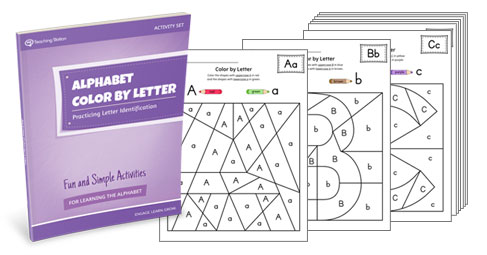 Alphabet Color-by-Letter Activity Set | MyTeachingStation.com