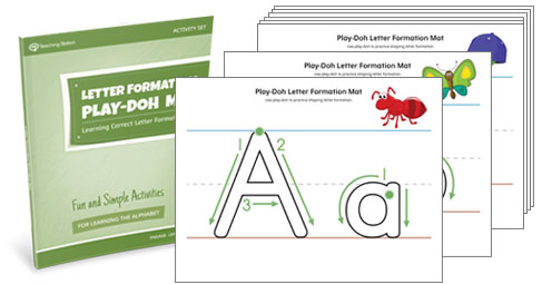 Letter Formation Play-Doh Mat Activity Set | MyTeachingStation.com