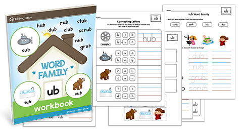 UB Word Family Workbook | MyTeachingStation.com