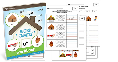 UT Word Family Workbook | MyTeachingStation.com