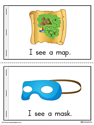 Letter M Words Printable Mini Book (Color) | MyTeachingStation.com