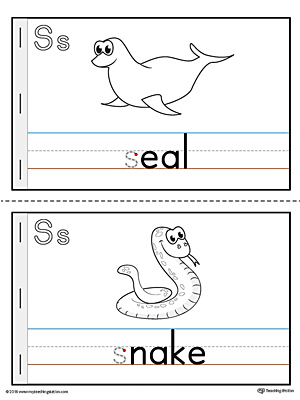 Letter S Mini Book Printable | MyTeachingStation.com