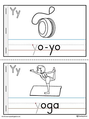 Letter Y Mini Book Printable | MyTeachingStation.com