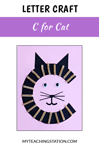 Letter C Craft Cat MyTeachingStation