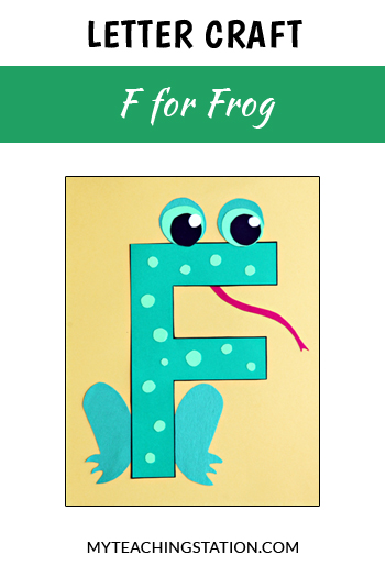 Letter F Craft Frog MyTeachingStation