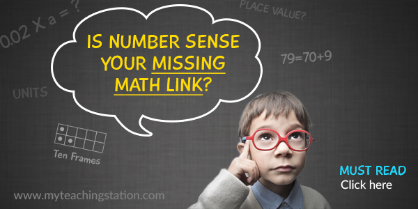 Is Number Sense Your Missing Math Link? | MyTeachingStation.com
