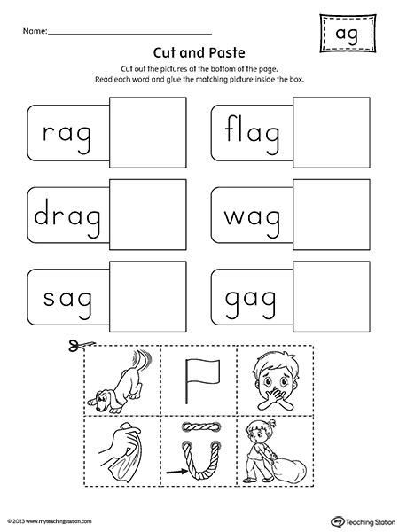 AG Word Family Sentences Worksheet MyTeachingStation