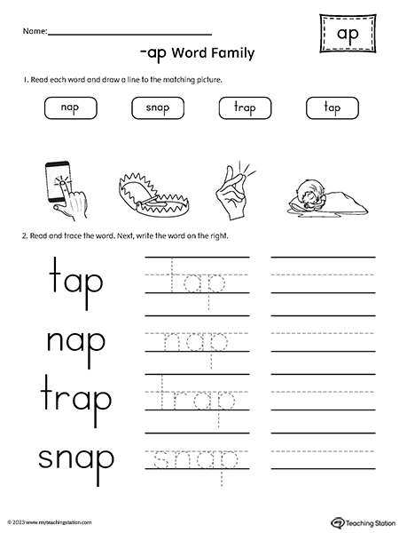 Kindergarten Printable Worksheets | MyTeachingStation.com