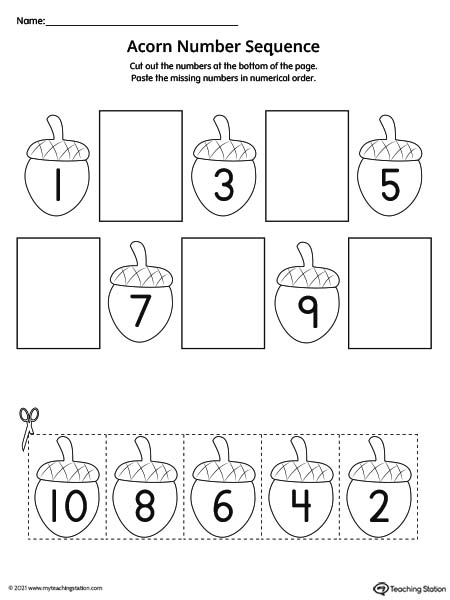 What Number Comes Next Printable Worksheet 0 10 MyTeachingStation